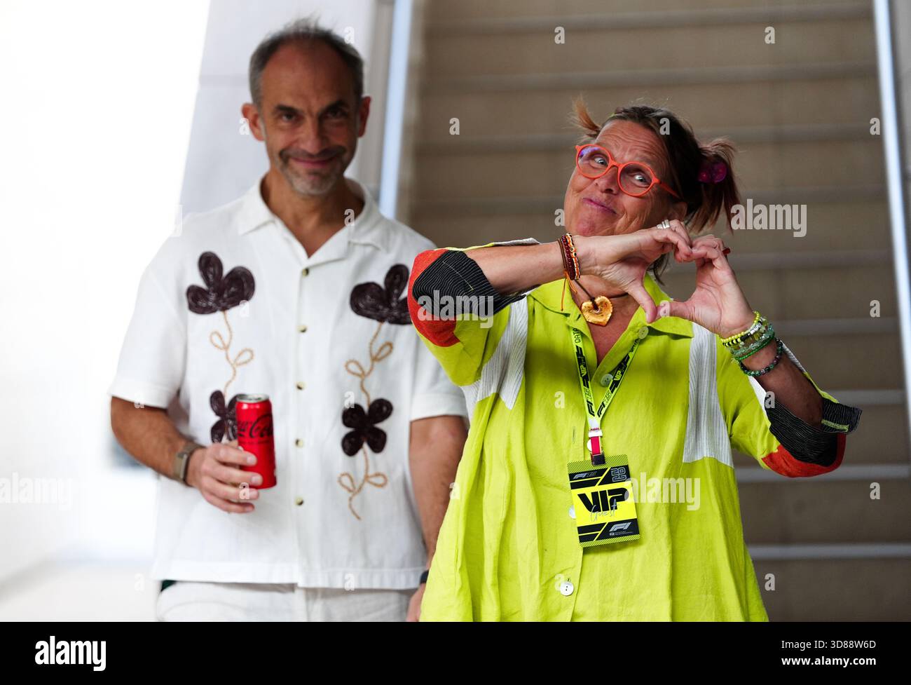 Cisca Wauman and Adam Norris, parents of McLaren driver Lando Norris at ...