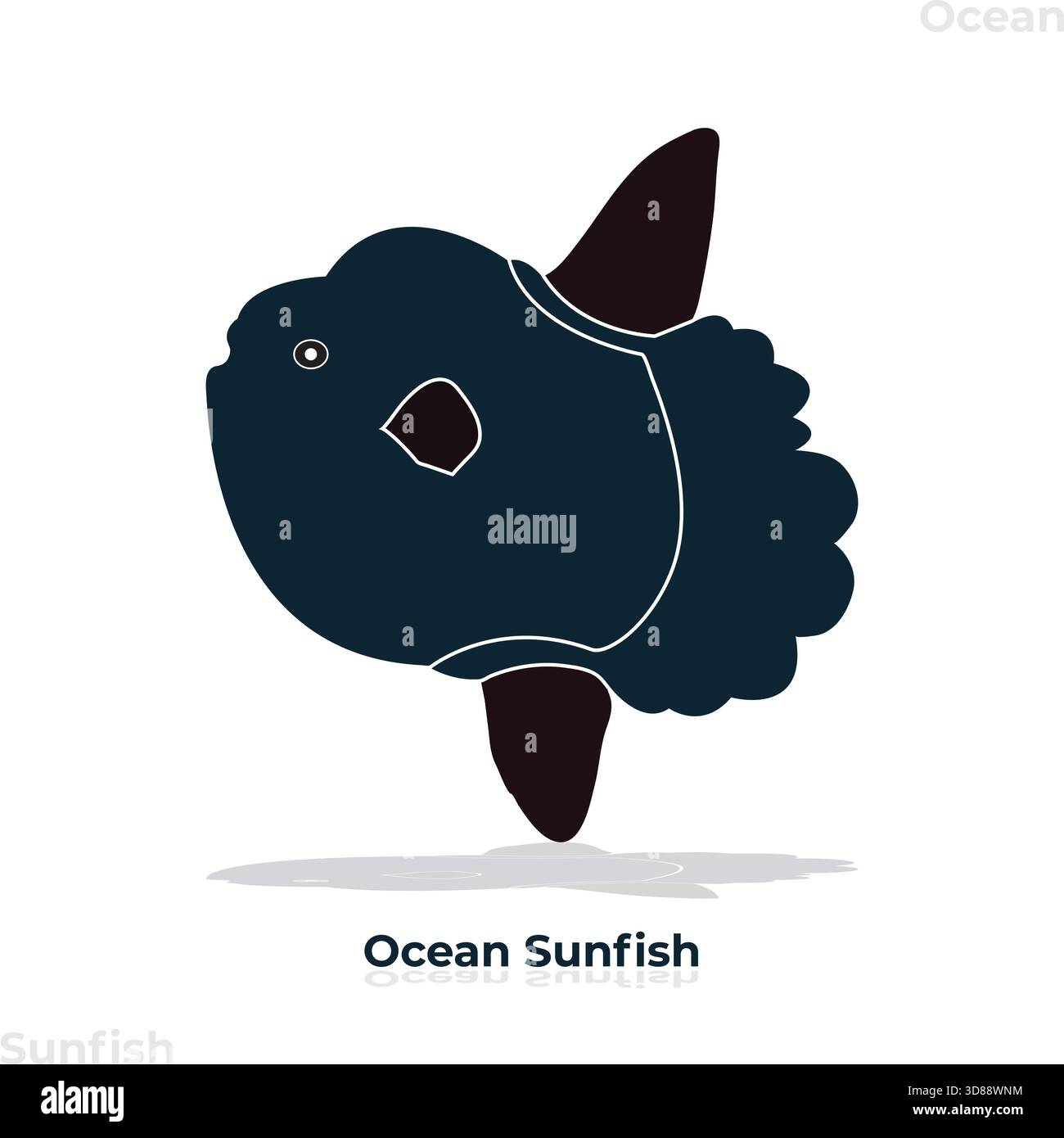 Sunfish swimming underwater Stock Vector Images - Alamy