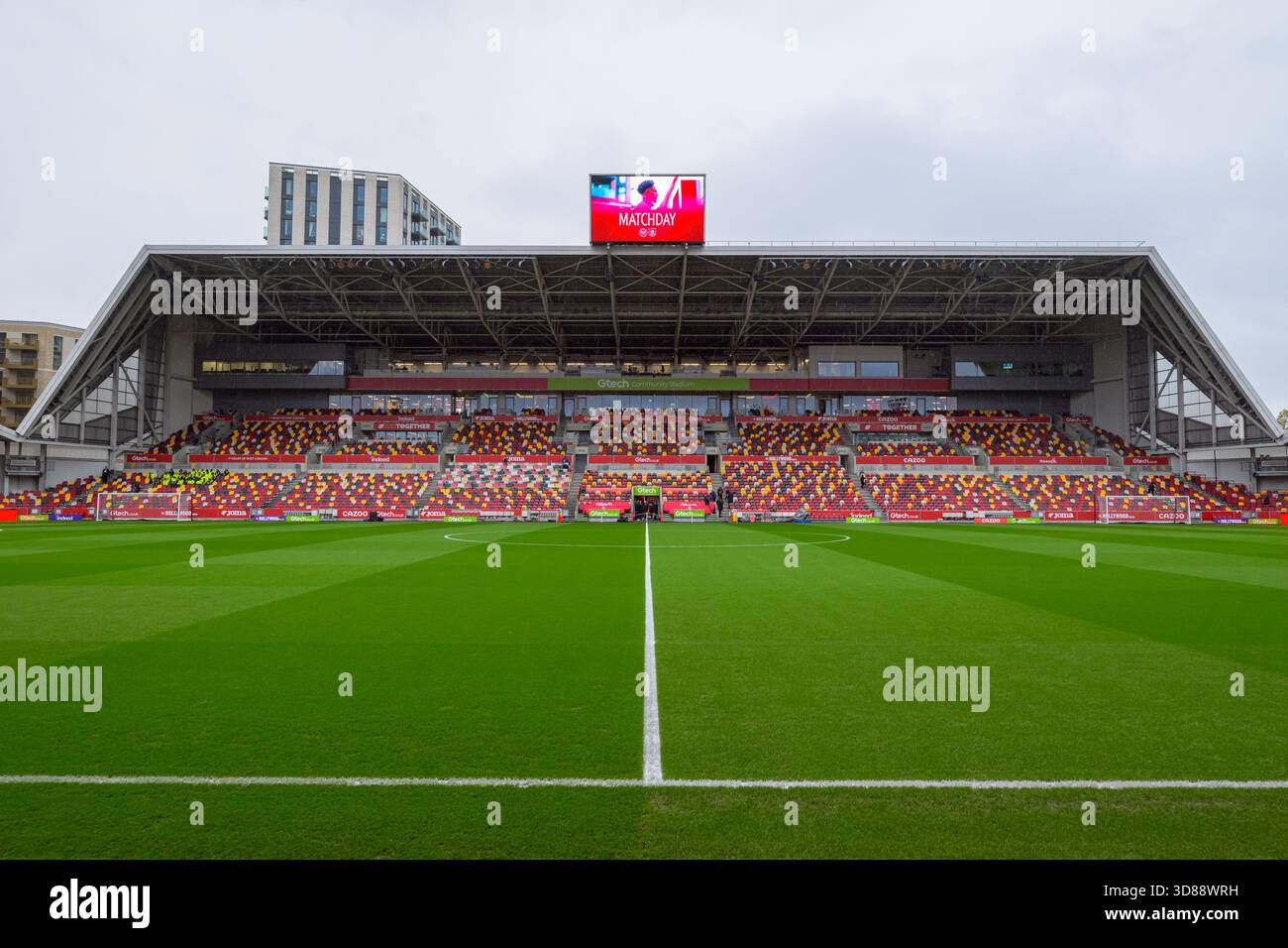 General view inside Gtech Community Stadium before the Premier League ...