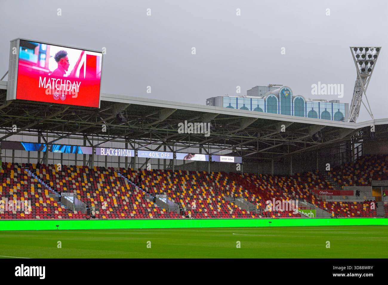General view inside Gtech Community Stadium before the Premier League ...