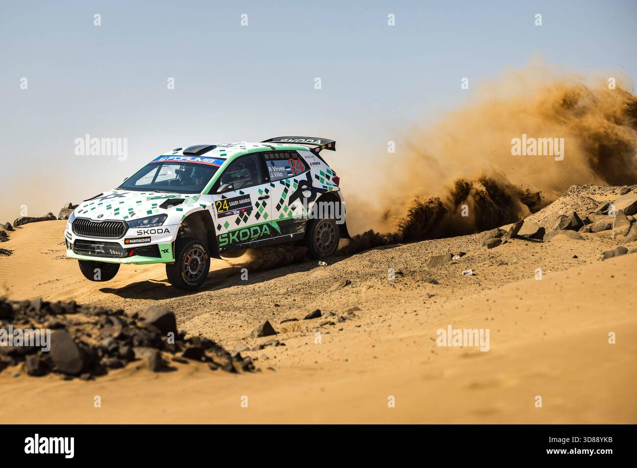 24 Robert VIRVES, Jakko VIILO, Skoda Fabia RS Rally2, action during the ...