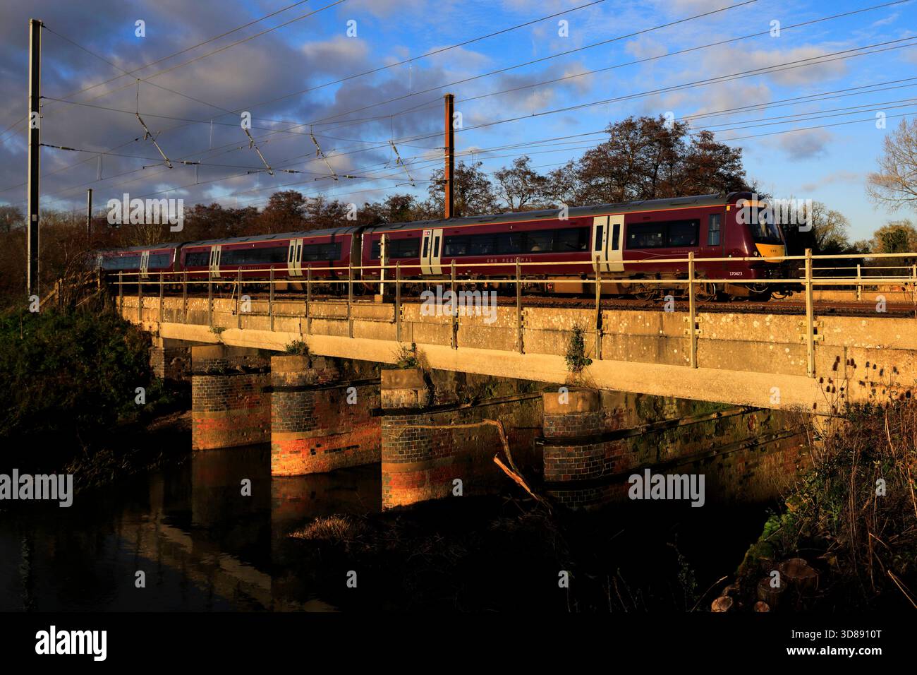 EMR 170423 Turbostar train, East Midlands Trains, East Coast Main Line ...