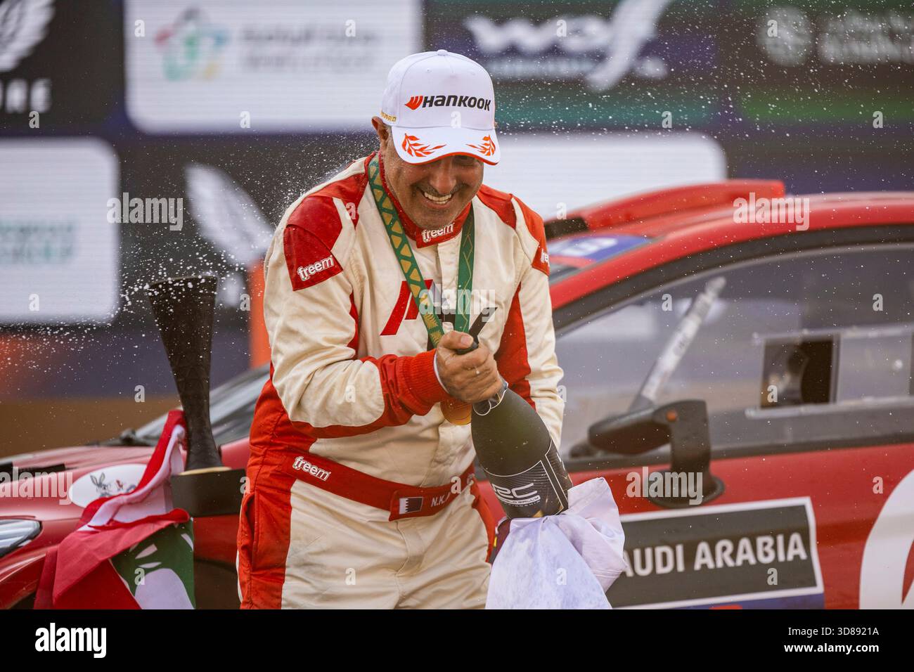 Nasser Khalifa AL-ATYA Ziad CHEHAB, Ford Fiesta MK2 Rally2, podium ...