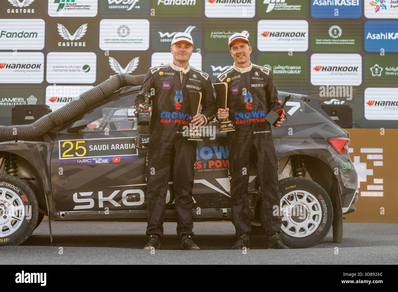 GREENSMITH Gus, Skoda Fabia RS Rally2, portrait, podium, portrait ...