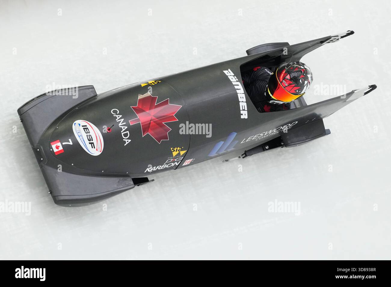 Cynthia Appiah of Canada speeds down the track during the women's ...