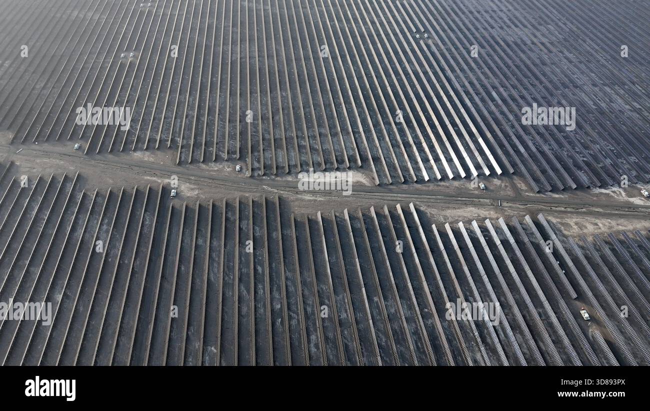 HAMI, CHINA - NOVEMBER 29, 2025 - Photovoltaic panels installed on the ...