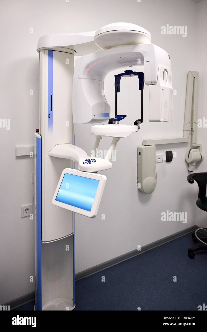 Modern panoramic dental X ray machine diagnostics in dentistry. CBCT ...