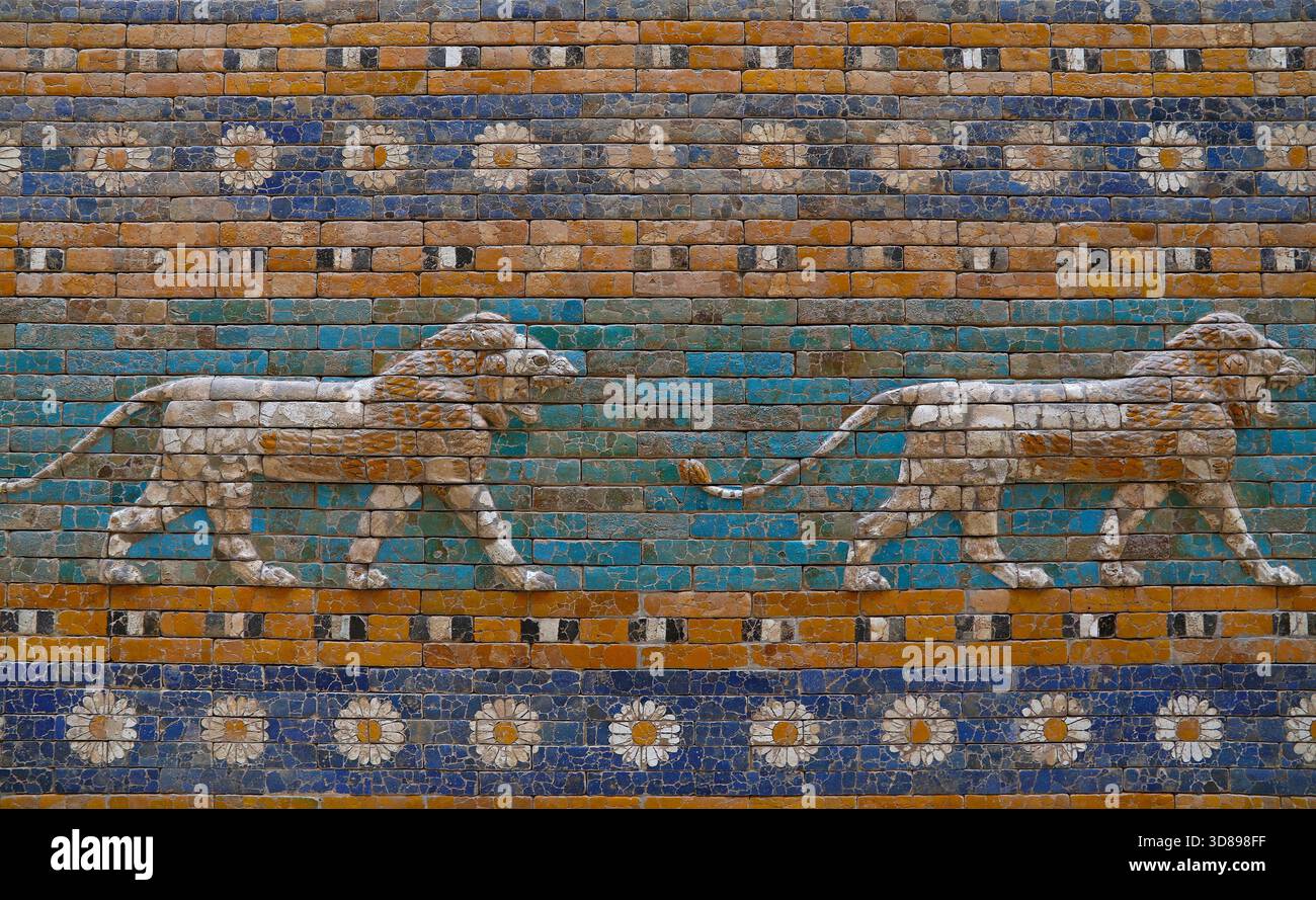Glazed brick bas relief ishtar hi-res stock photography and images - Alamy