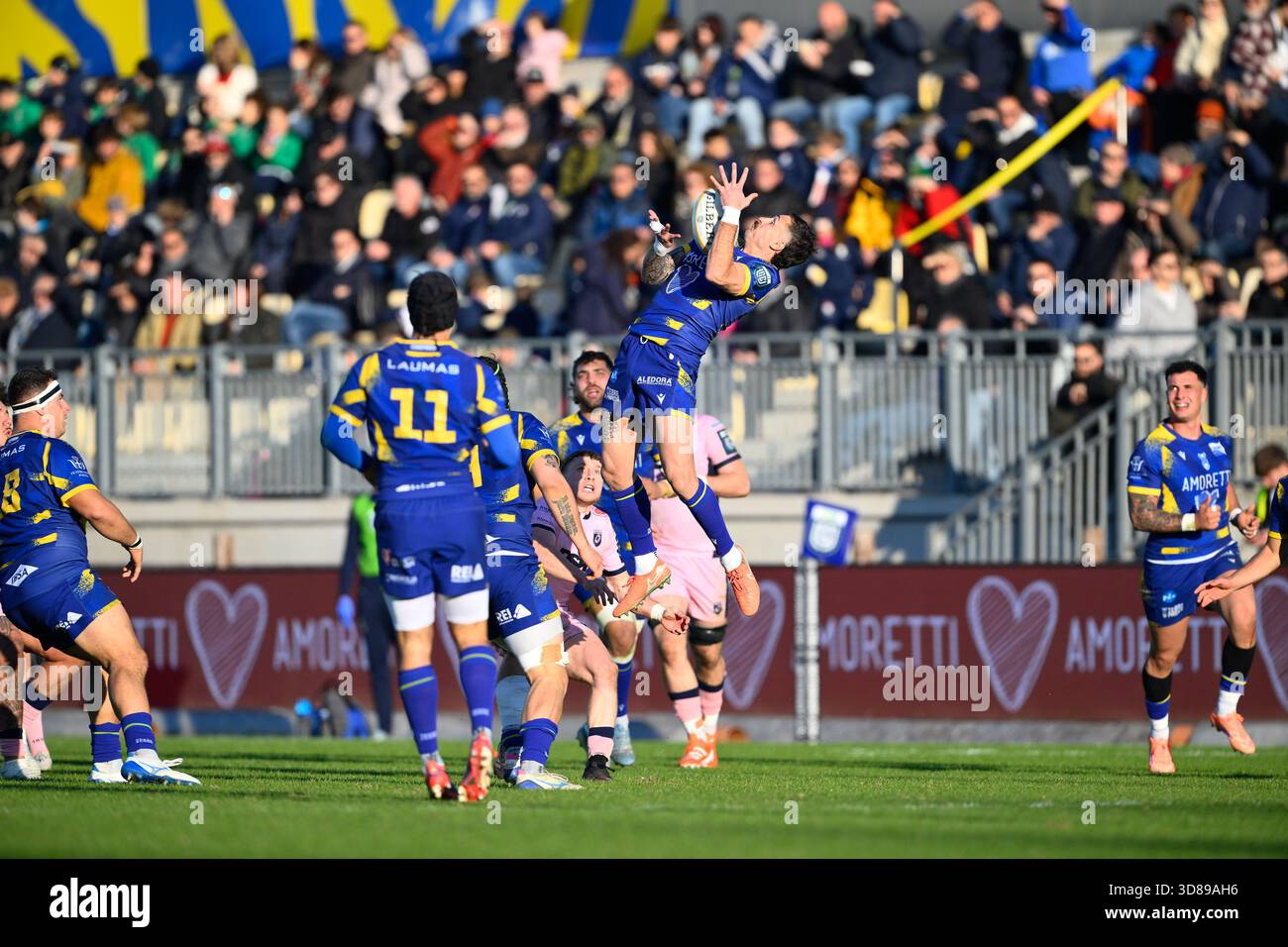 Giacomo Da Re ( Zebre Parma ) during Zebre Parma vs Cardiff Rugby, United Rugby Championship ...