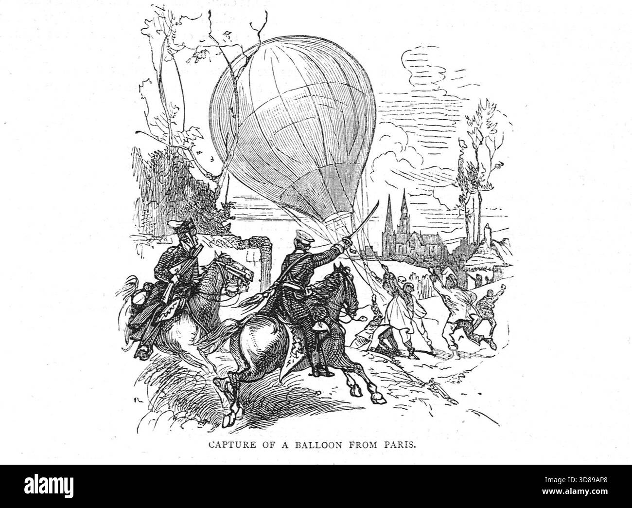 Prussians capturing a french balloon hi-res stock photography and ...