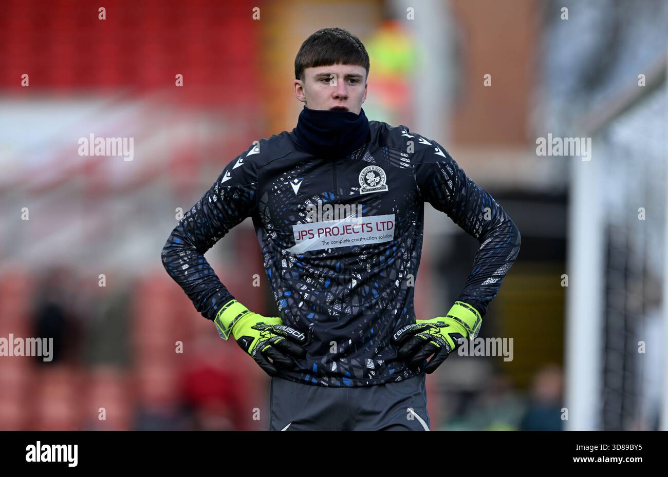 Blackburn Rovers goalkeeper Nicholas Michalski during the warm up ...