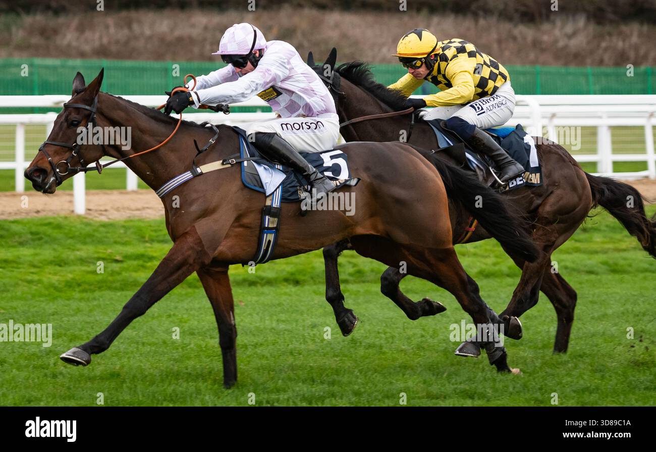 Newcastle, UK, Saturday 29th November 2025; Golden Ace and jockey ...