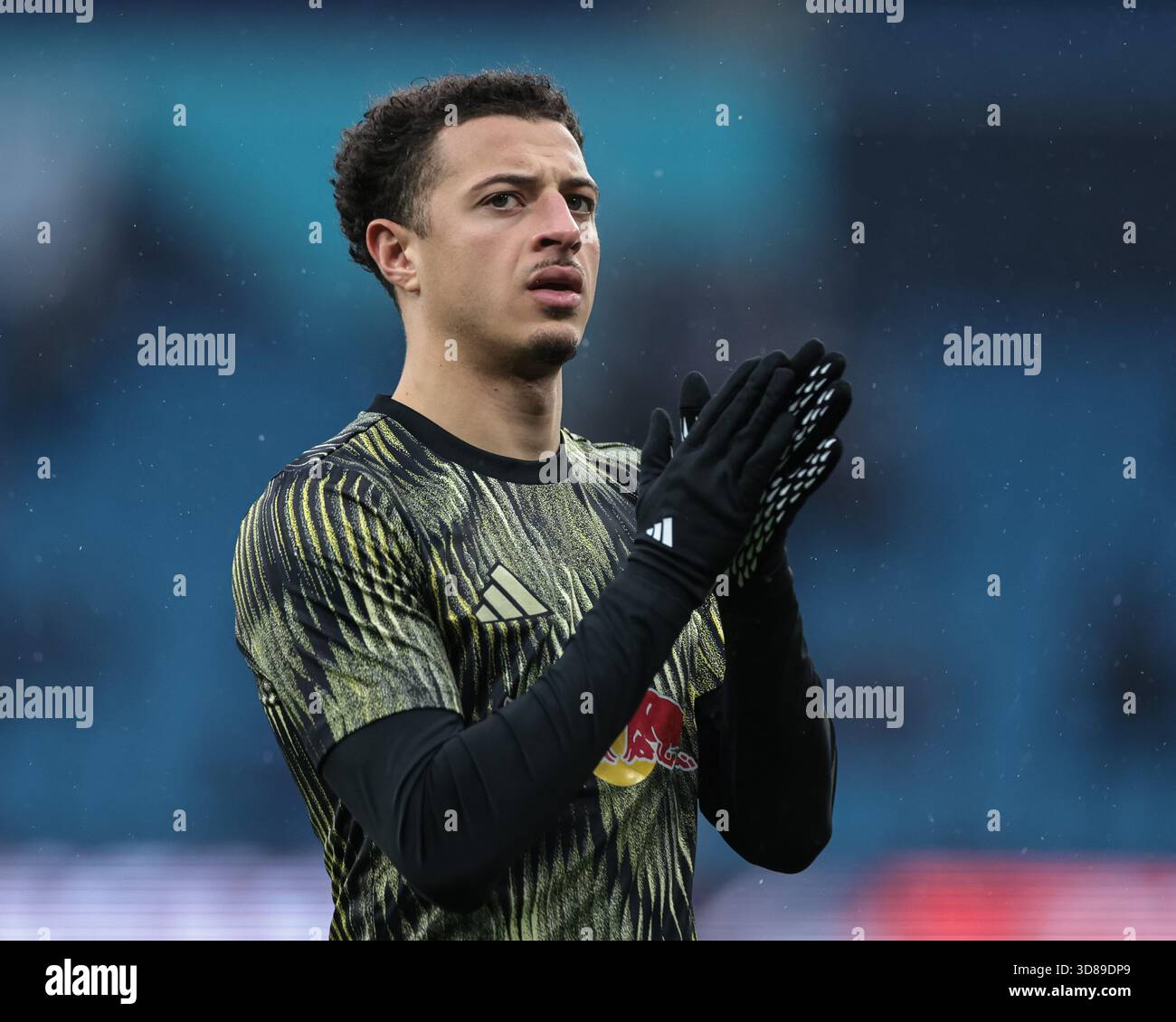 Ethan Ampadu of Leeds United in the pregame warmup session during the ...