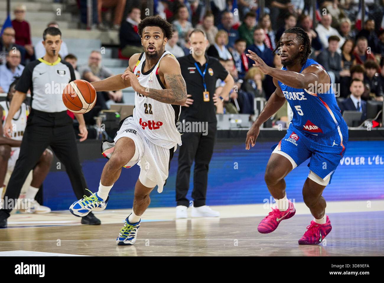 Zaccharie MORTANT (22) of Belgium during the FIBA Basketball World Cup ...