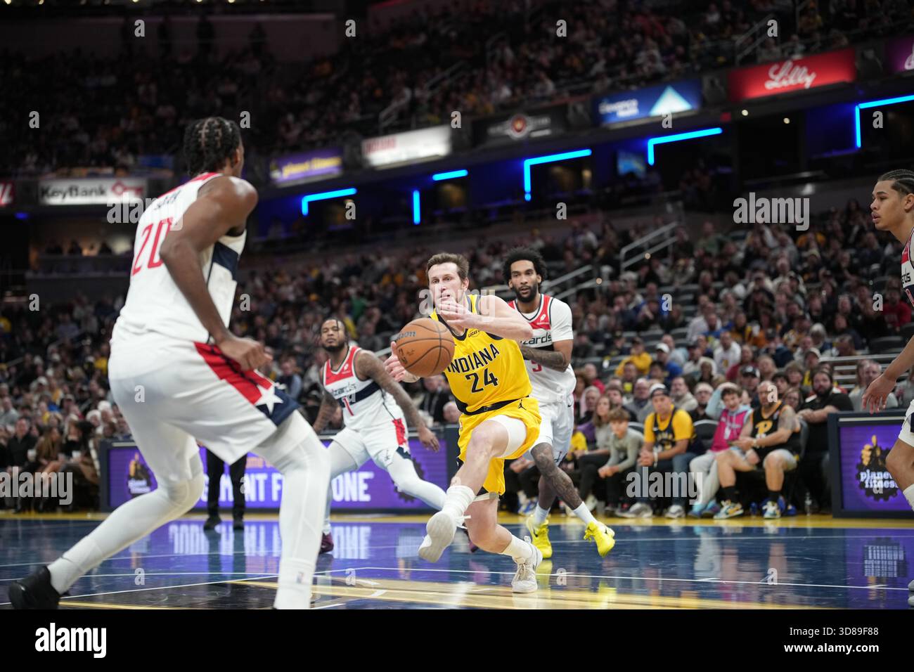 Indiana Pacers guard Garrison Mathews (24) in action during an NBA Cup ...