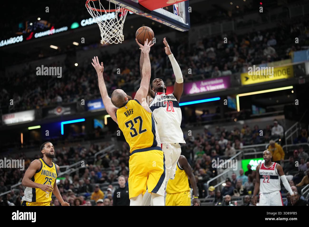 Washington Wizards center Alex Sarr (20) in action during an NBA Cup ...