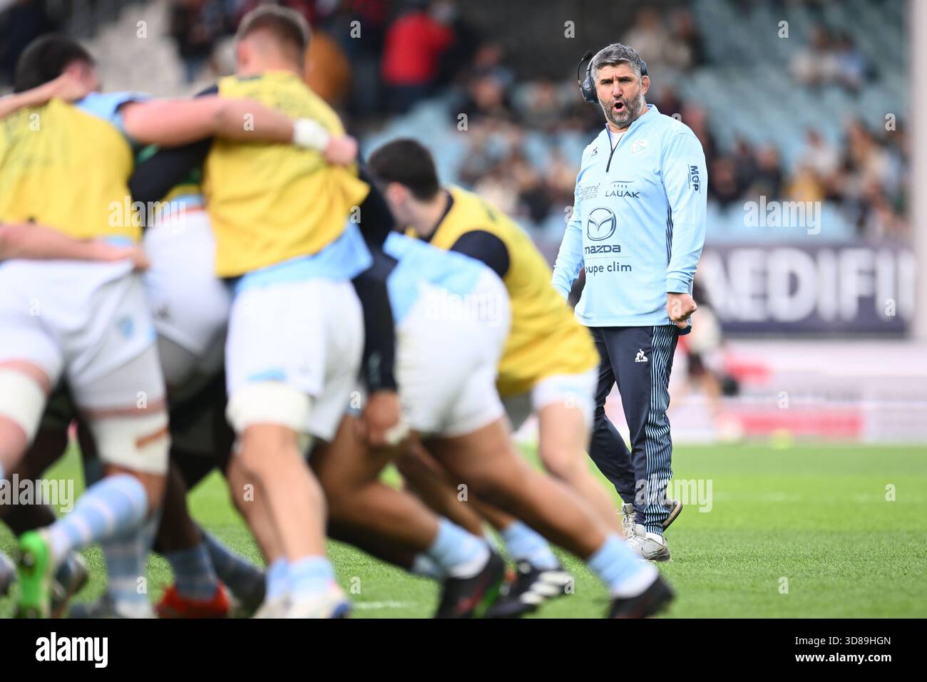 Gregory Patat of Bayonne during the Top 14 match between Bayonne and Lyon on November 29, 2025 ...