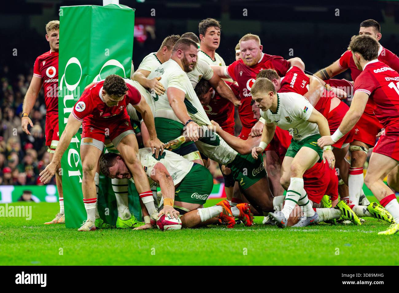Cardiff, Wales, UK, 29 November 2025. Jasper Wiese of South Africa ...