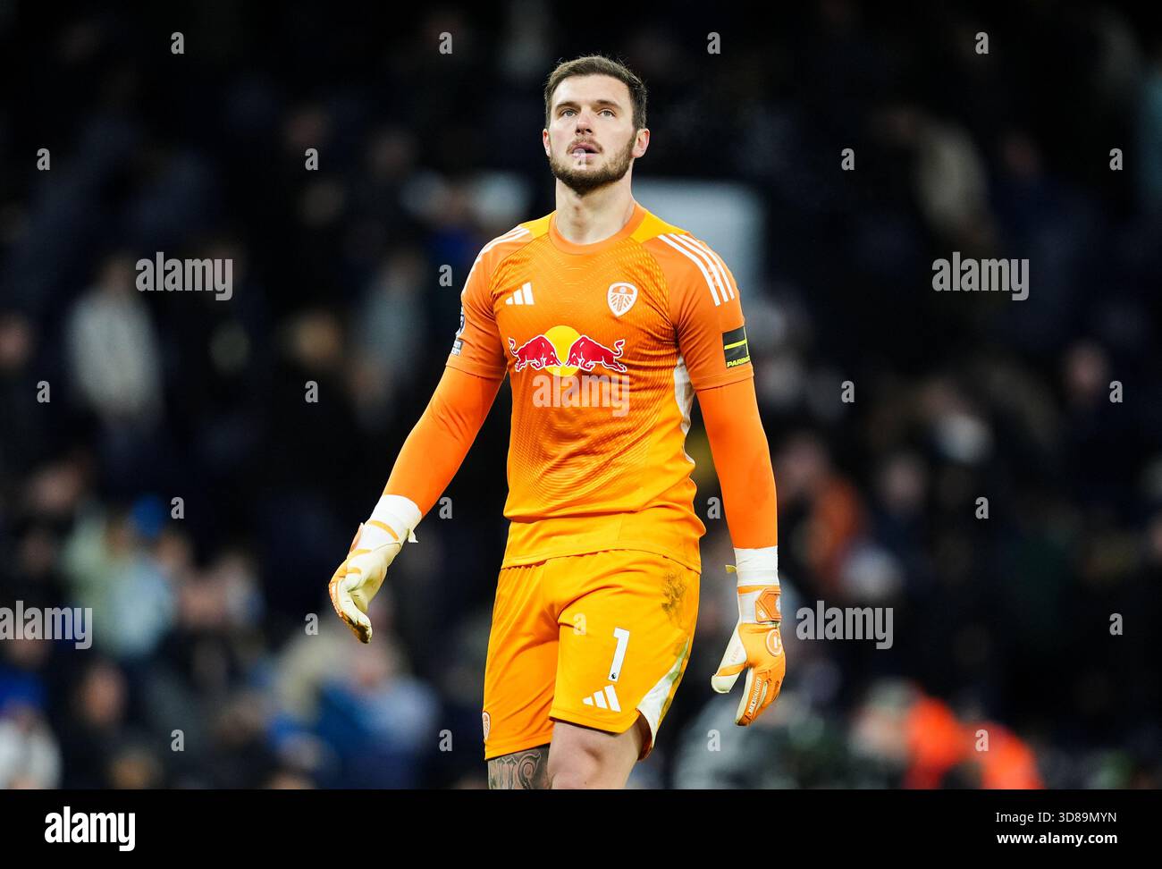 Leeds United goalkeeper Lucas Perri during the Premier League match at ...