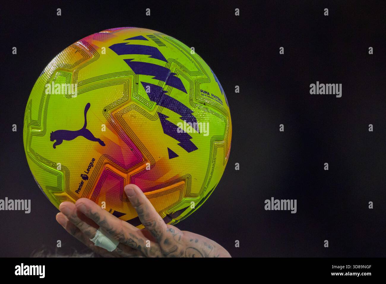 Puma Premier League match ball during the Premier League game between ...