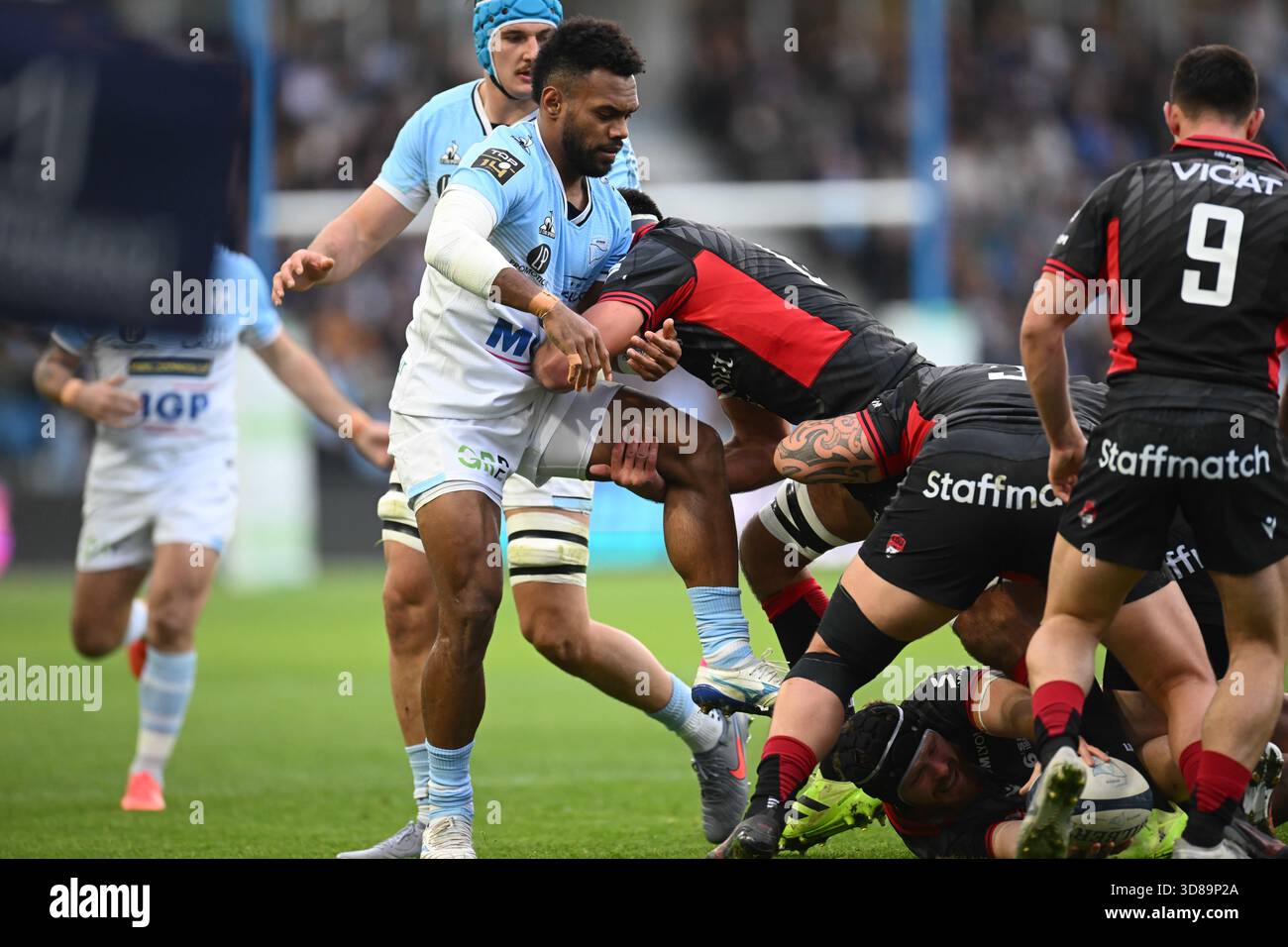 Sireli Maqala of Bayonne during the Top 14 match between Bayonne and ...