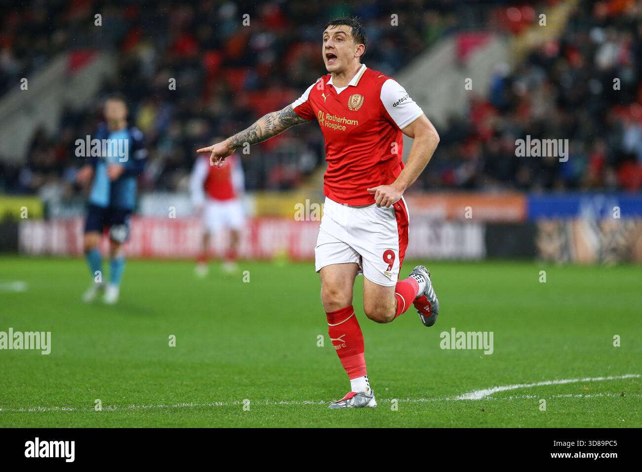 Jordan Hugill of Rotherham United in action during the Sky Bet League 1 ...