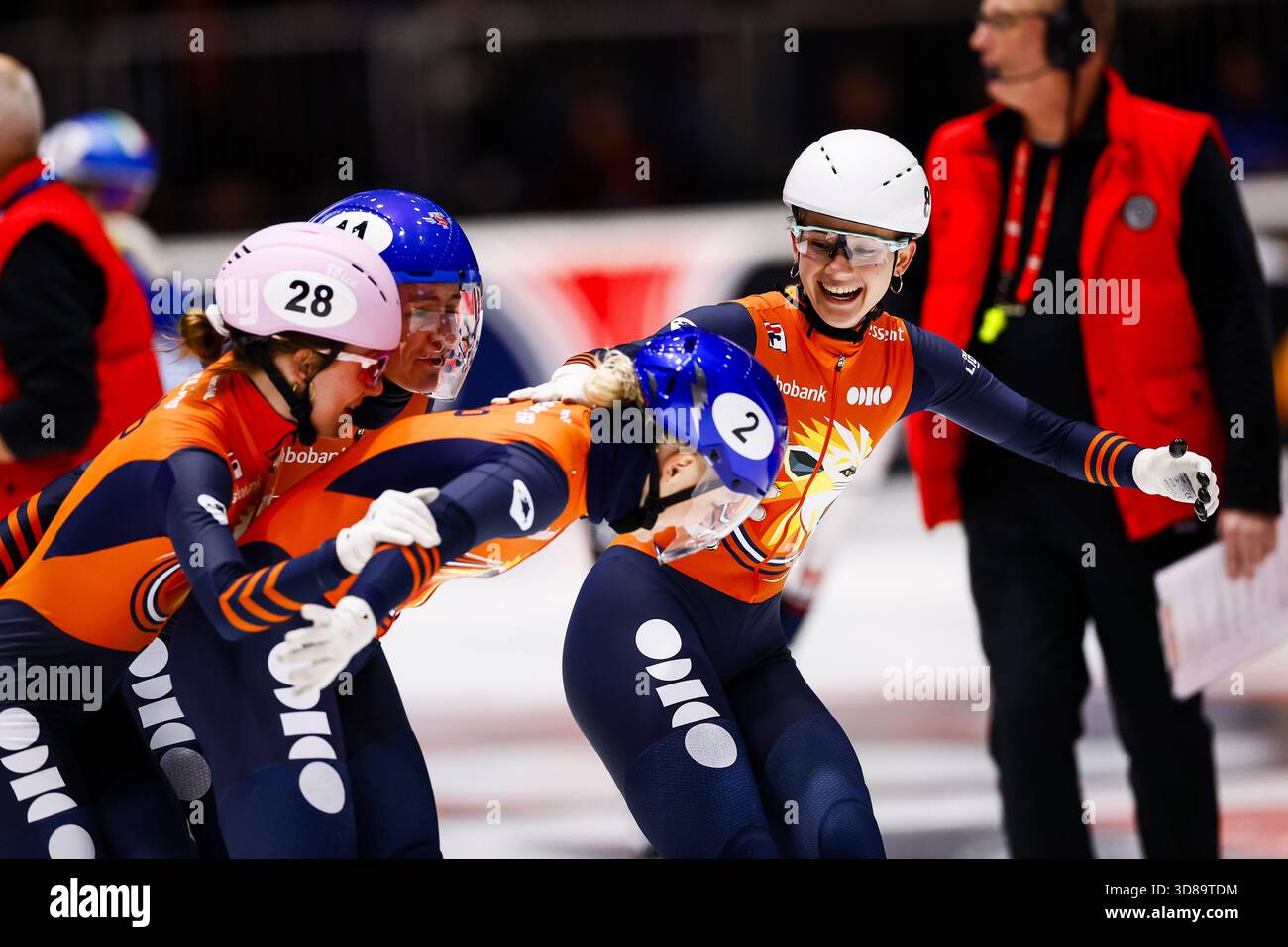 DORDRECHT – (l-r) Zoe Deltrap (NED), Michelle Velzeboer (NED), Xandra ...