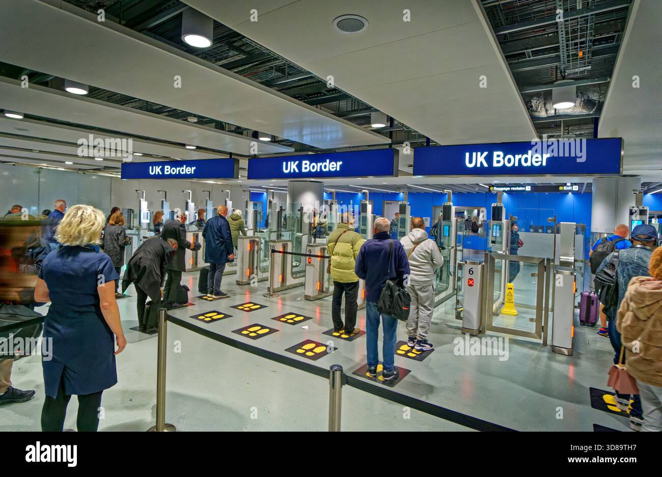Manchester airport border force hi-res stock photography and images - Alamy