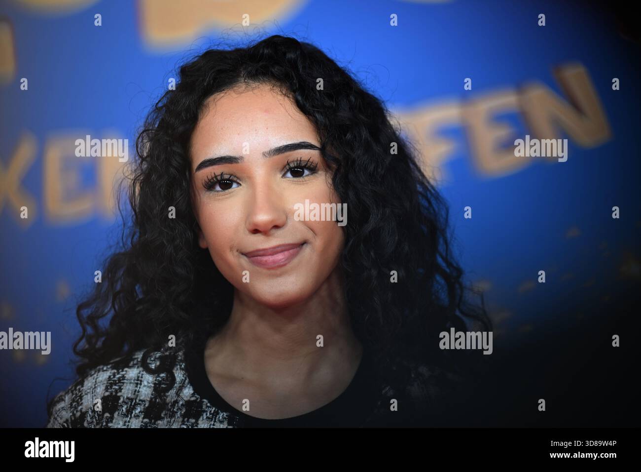 29 November 2025, Bavaria, Munich: Actress Shanti Celik stands on the red carpet at the premiere ...
