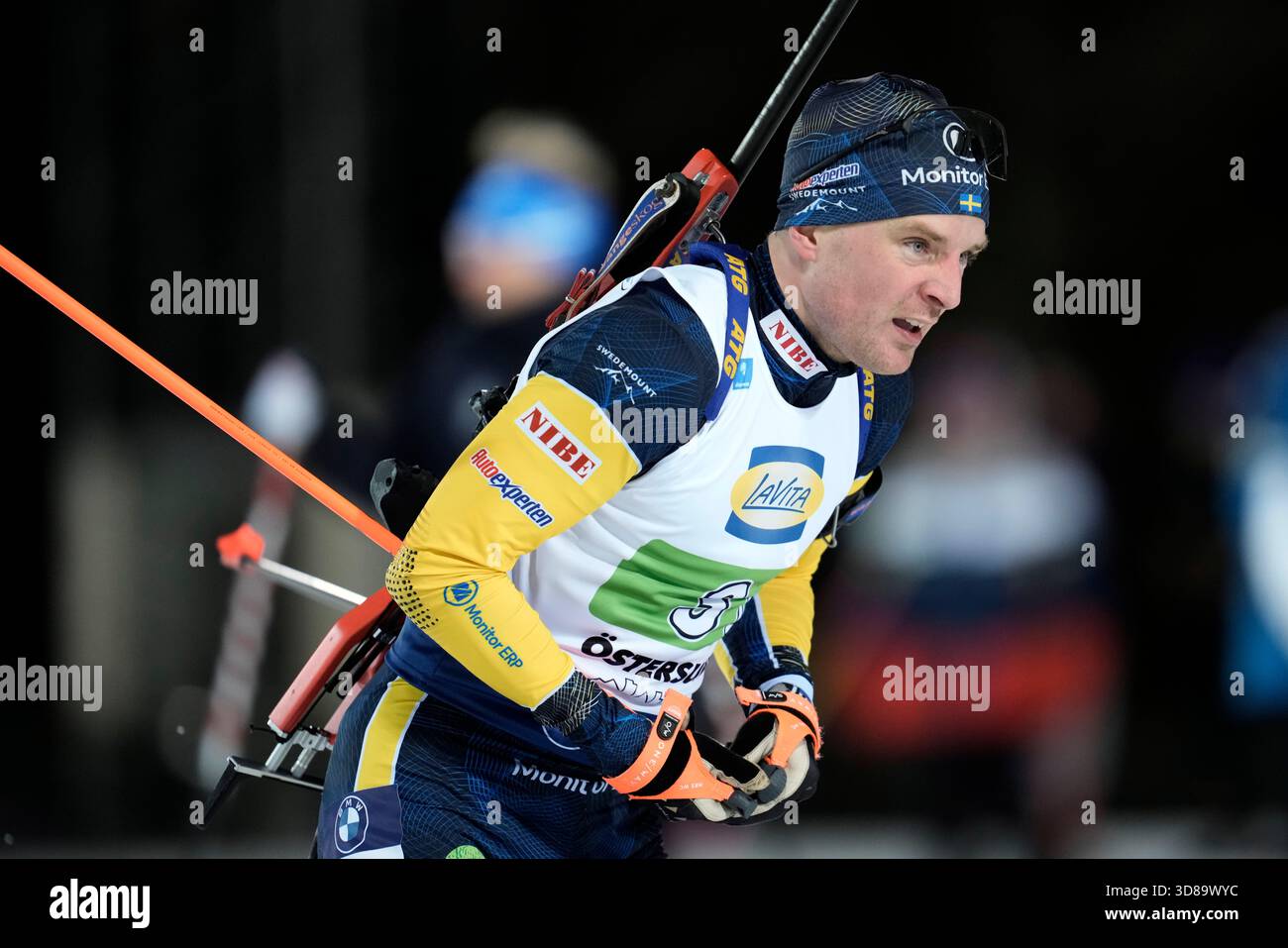 ÖSTERSUND, SWEDEN 20251129Sweden's Jesper Nelin in the men's relay ...