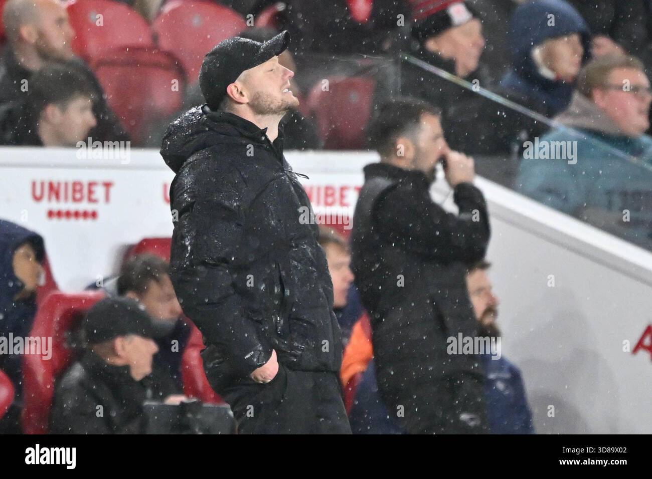 Middlesbrough manager Kim Hellberg during the Sky Bet Championship ...