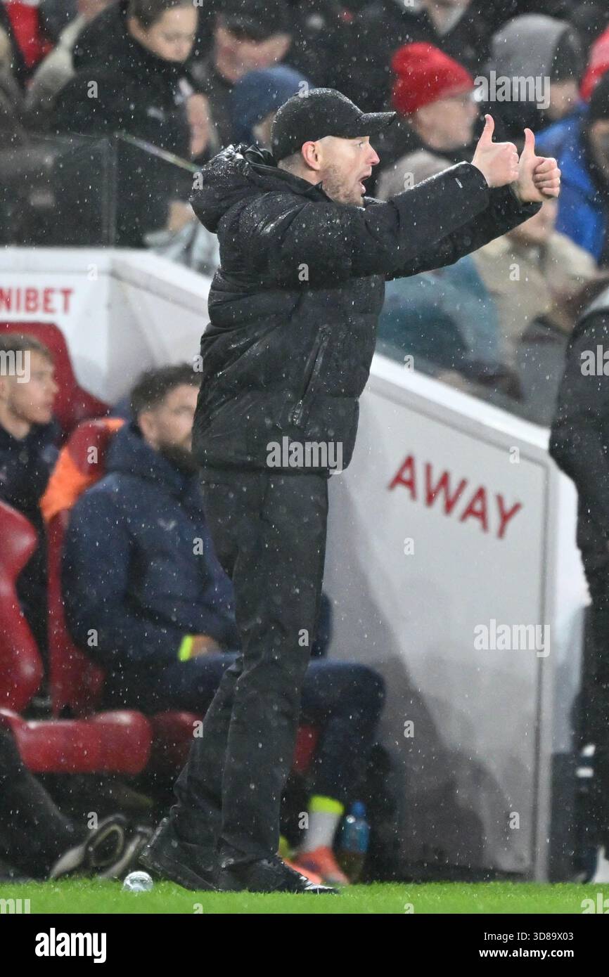 Middlesbrough manager Kim Hellberg during the Sky Bet Championship ...
