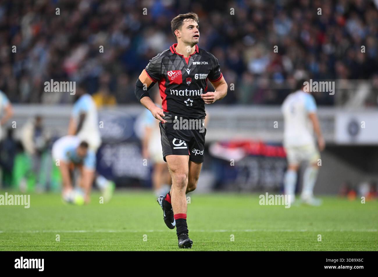Alfred Parisien of Lyon during the Top 14 match between Bayonne and ...