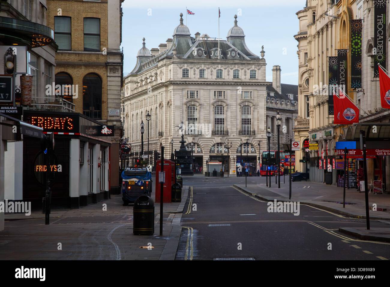 The Famous Picaddilly Circus historic buildings, city of London ...