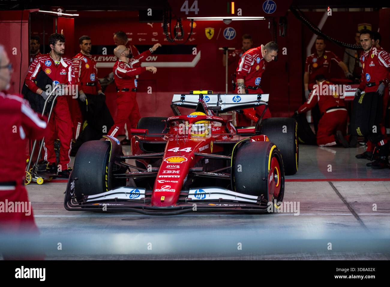 Lewis Hamilton (Scuderia Ferrari HP, United Kingdom, #44) in the SF-25 ...