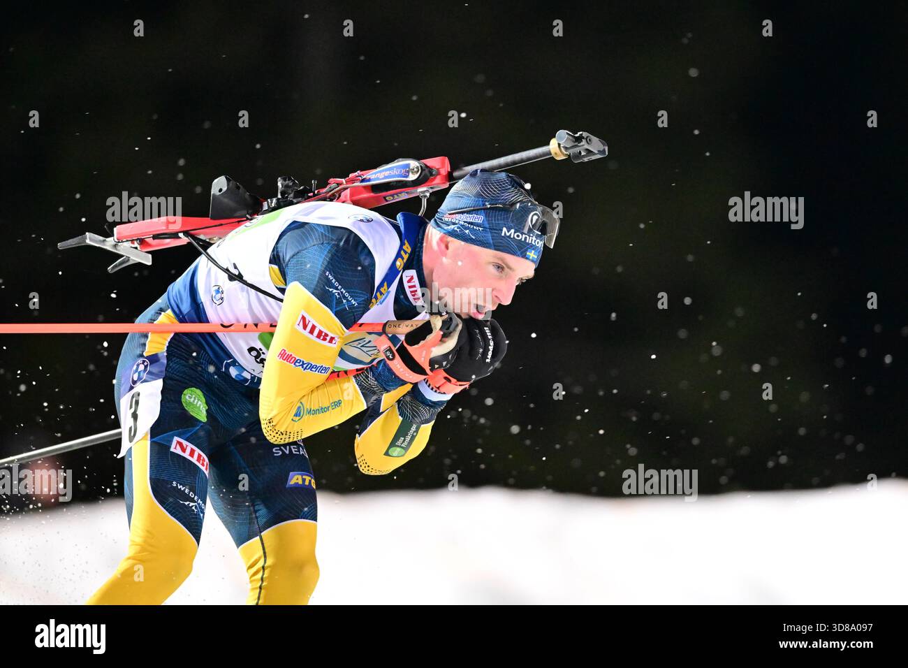 ÖSTERSUND, SWEDEN 20251129Sweden's Viktor Brandt shoots in the men's ...