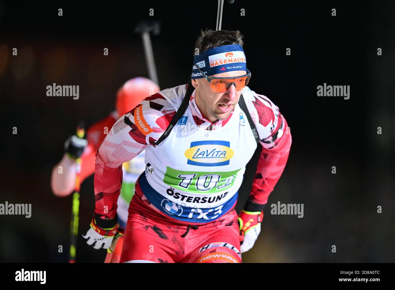 ÖSTERSUND, SWEDEN 20251129David Komatz, Austria, in the men's relay ...