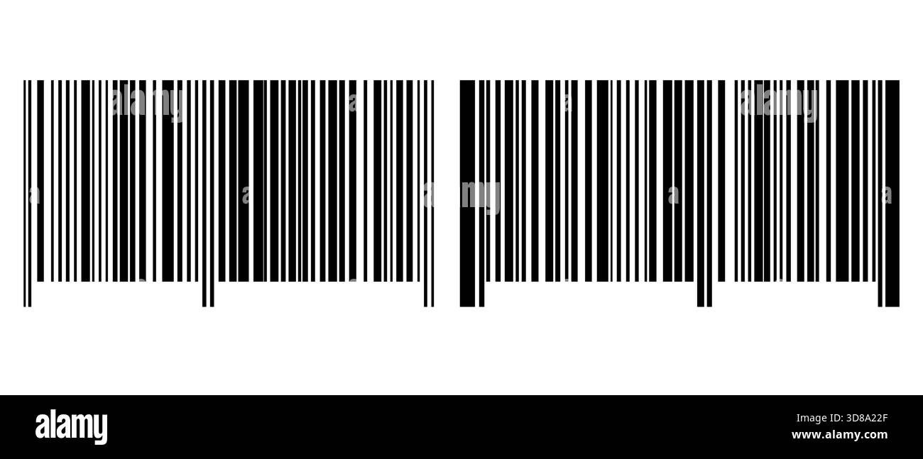 Barcode isolated on color background. Code stripes sticker. Barcode ...