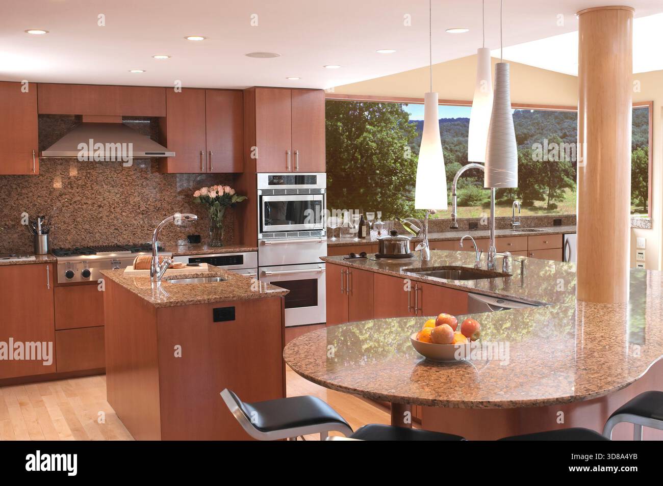 Residential kitchen in suburban home, Pennsylvania, USA Stock Photo - Alamy