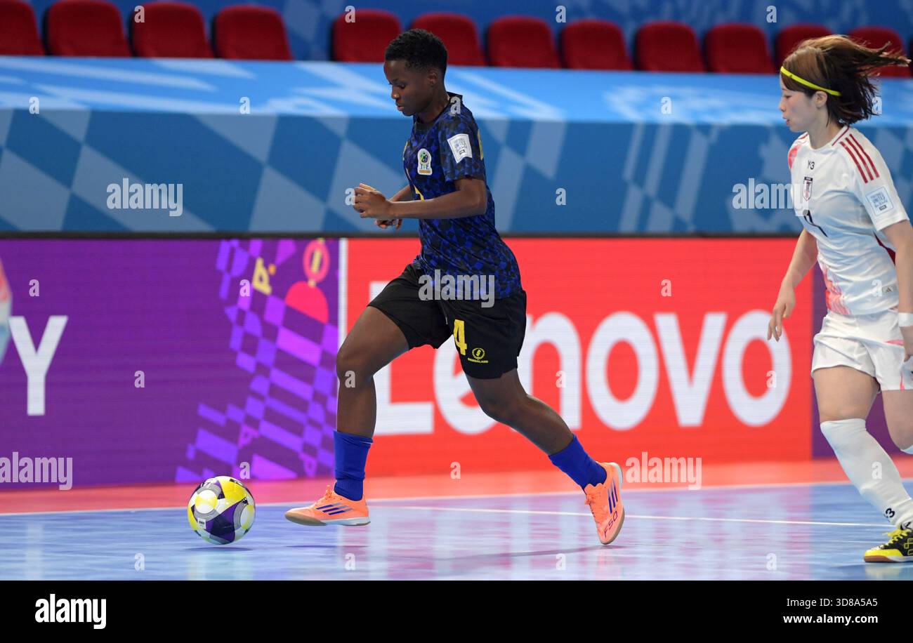 Winfrida Charles Mathias of Tanzania Women Futsal team compete during ...