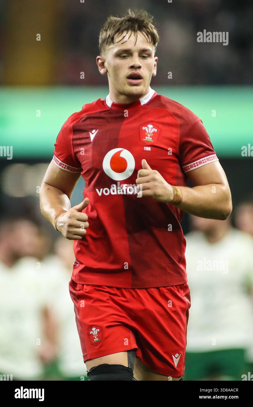 Alex Mann of Wales during the Quilter Nations Series 2025 match Wales ...