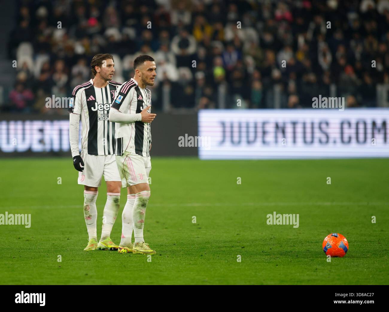 Filip Kostic of Juventus FC and Manuel Locatelli of Juventus FC during ...