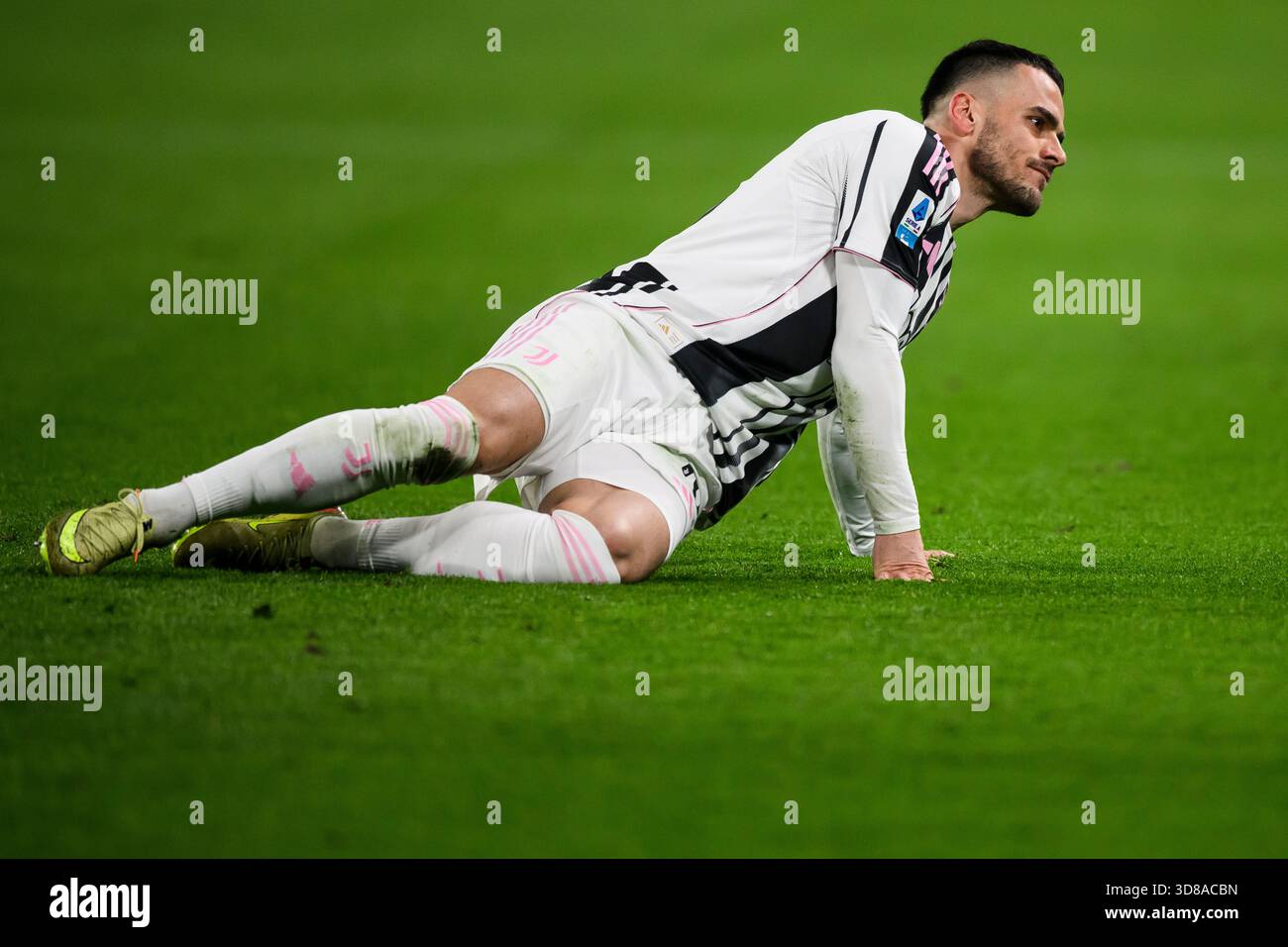 Filip Kostic of Juventus FC looks dejected during the Serie A football ...