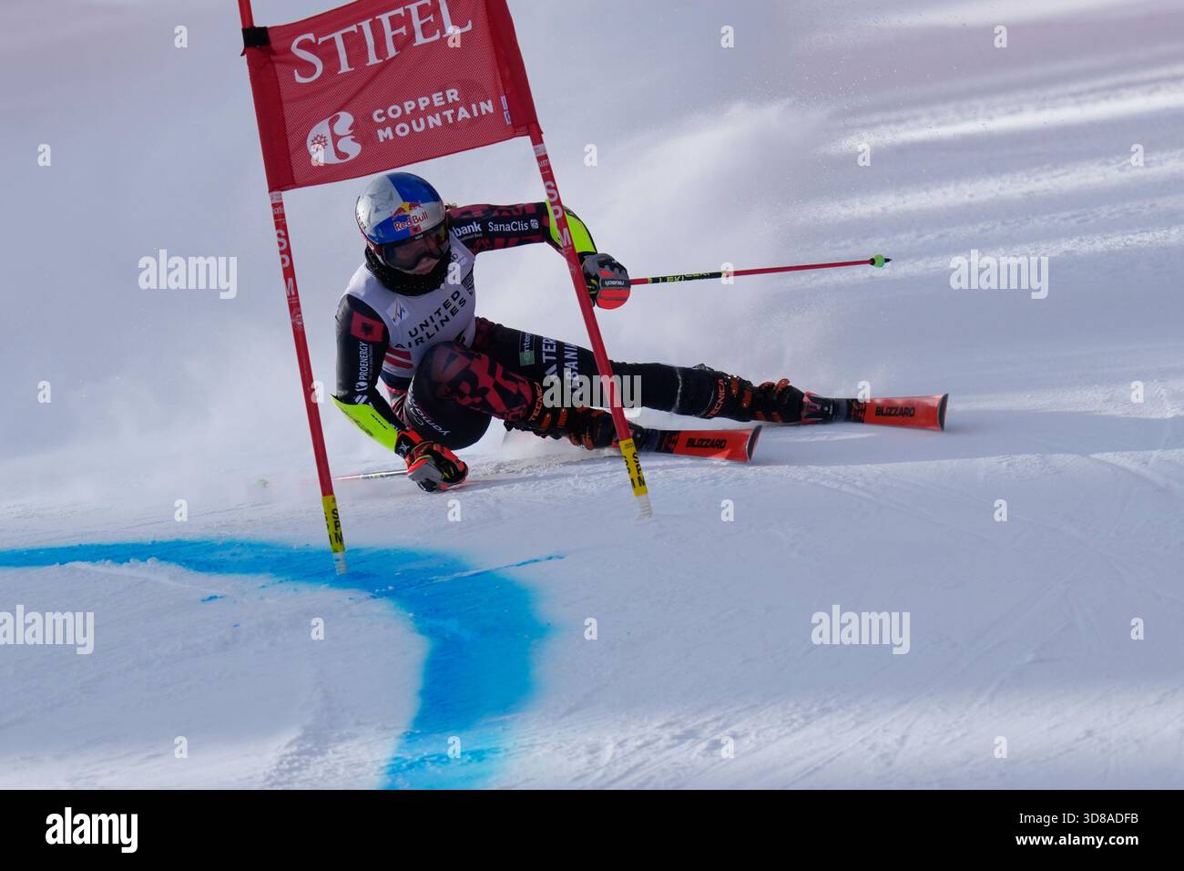 Albania's Lara Colturi competes during a World Cup women's giant slalom ...