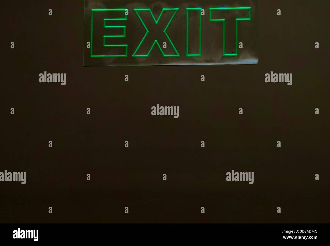 Neon escape signage hi-res stock photography and images - Alamy