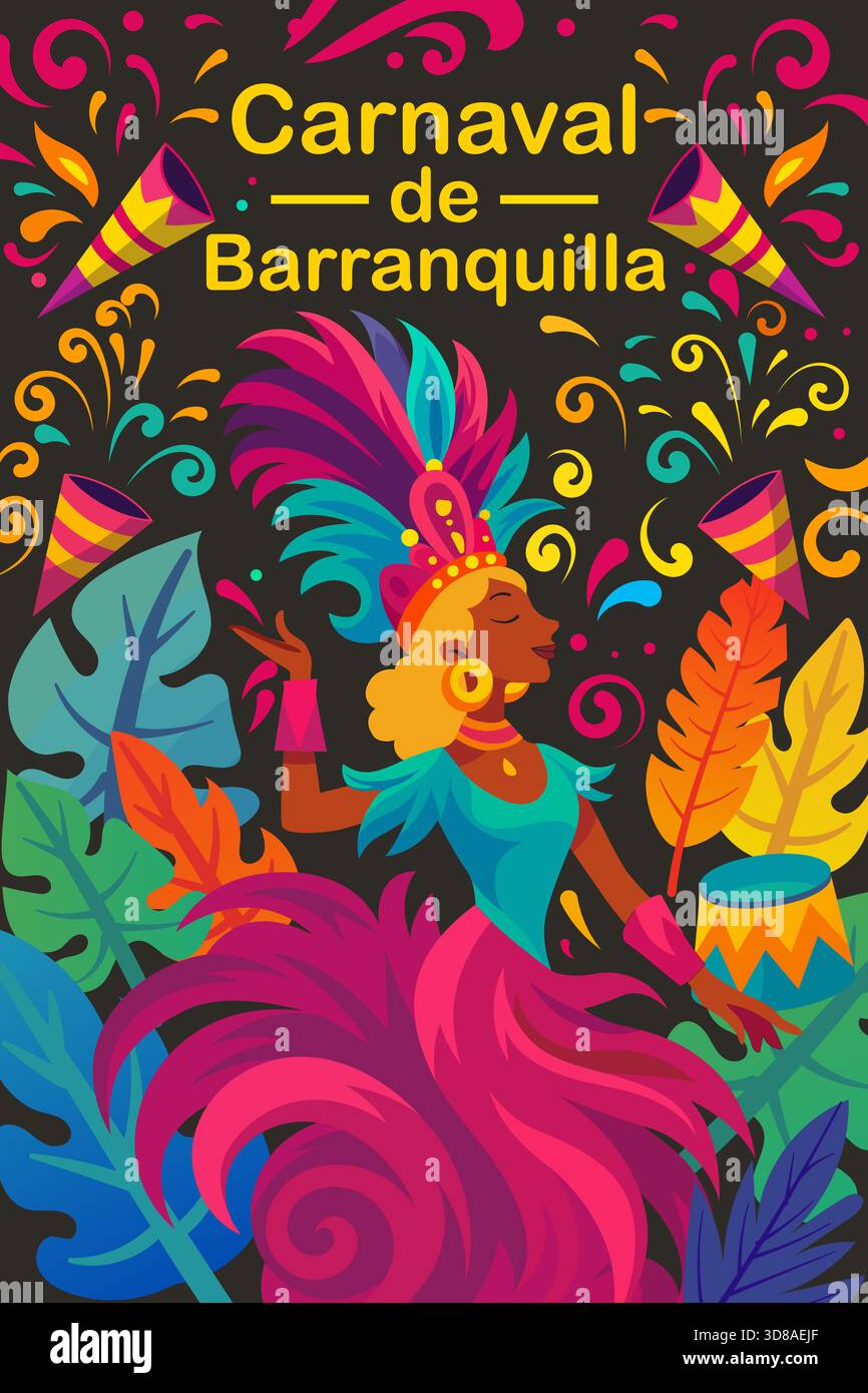 Colombia folk dance Stock Vector Images - Alamy