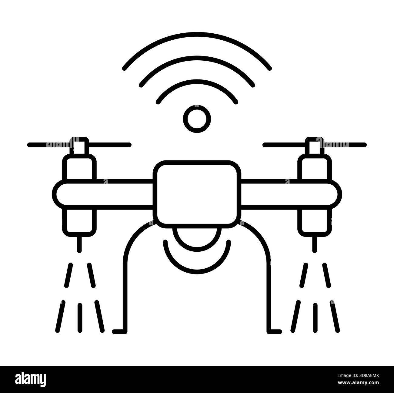 Drone wi fi signal Black and White Stock Photos & Images - Alamy