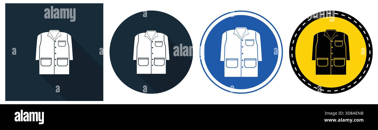 Lab safety icons Cut Out Stock Images & Pictures - Alamy