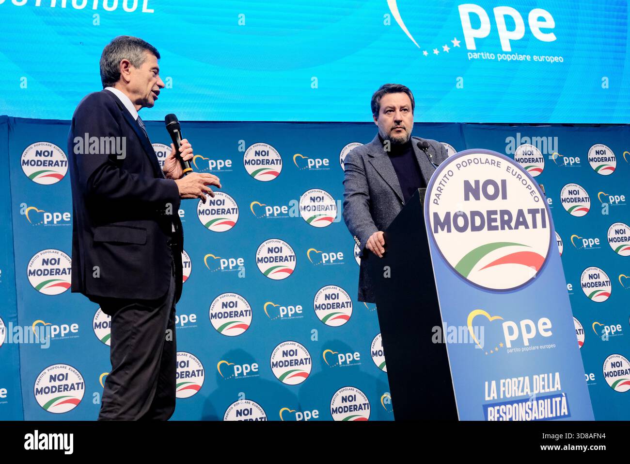 Il Presidente di NM Maurizio Lupi, Il Vicepresidente del CDM Matteo ...