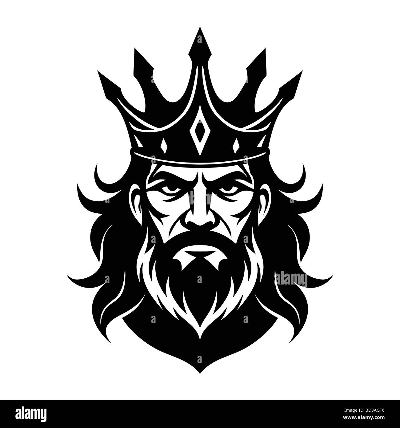 Stencil face vector Black and White Stock Photos & Images - Alamy